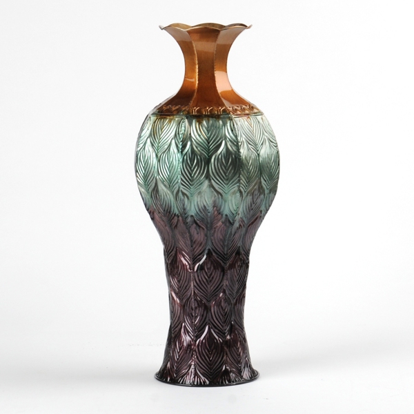 Ombre Metal Peacock Vase Kirklands Home