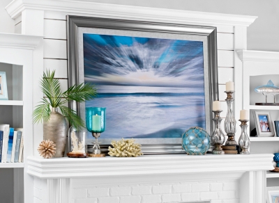 Coastal Shades of Blue Mantel at Kirklands Home
