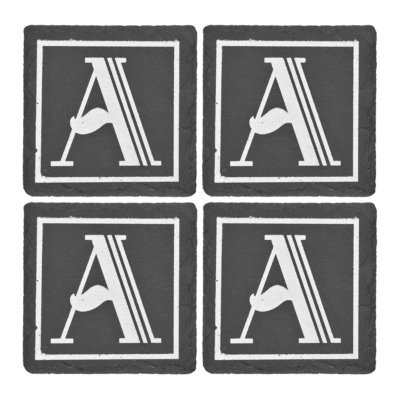 Slate Monogram Coasters at Kirklands Home