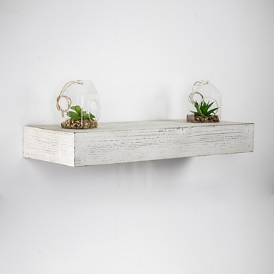Shelves wood white store