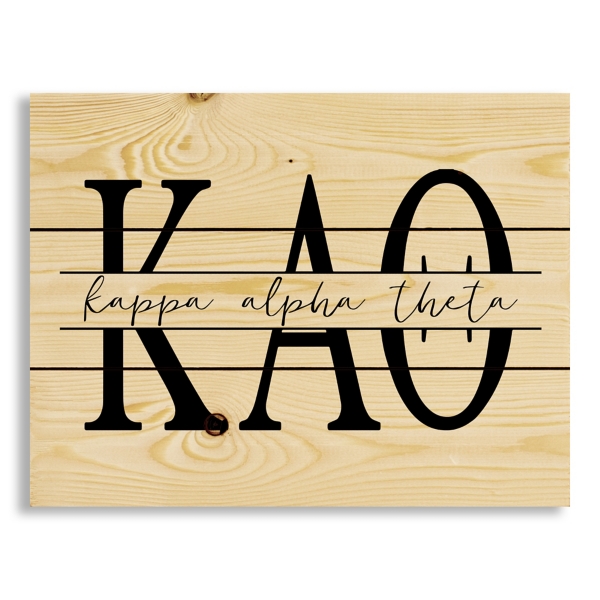 Kappa Alpha Theta Wooden Letters