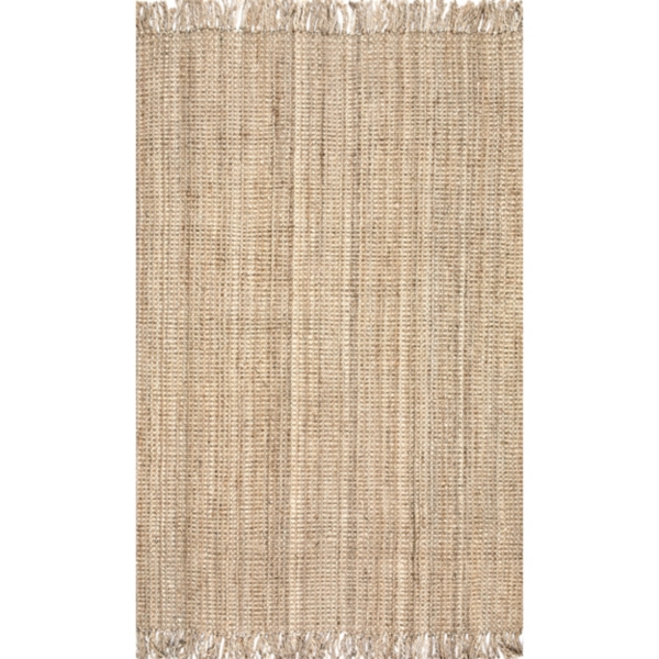 Hand Woven Chunky Loop Natural Jute Area Rug, 5x7 | Kirklands Home