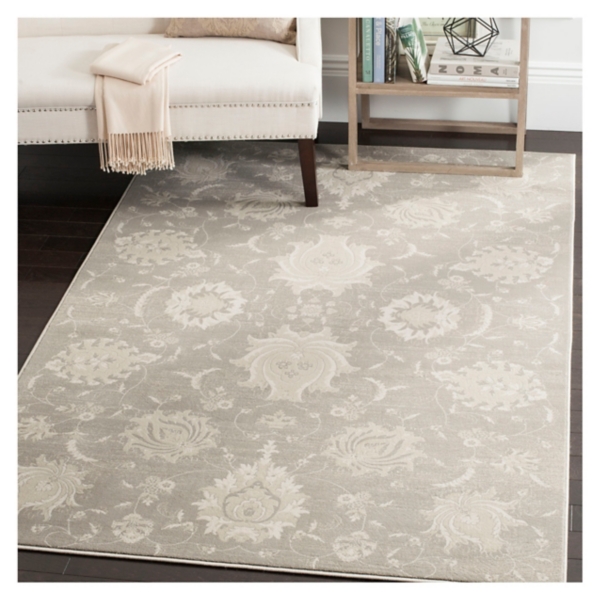 Ivory and Gray Vinton Traditional Area Rug, 5x8 | Kirklands Home