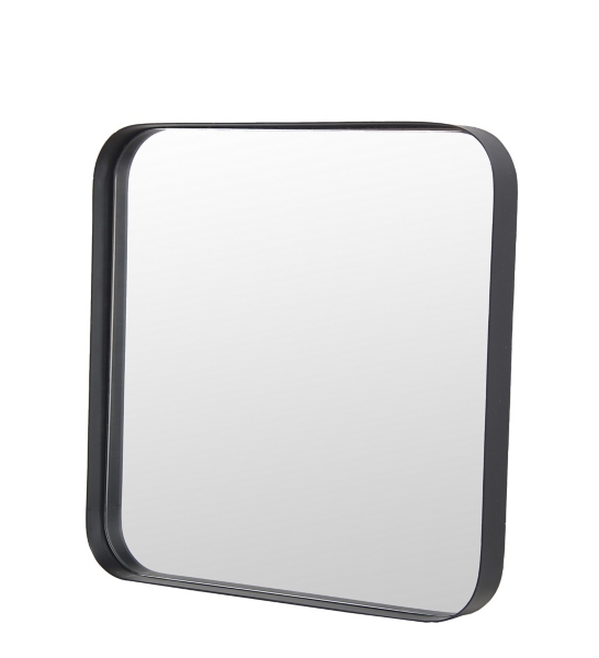 Rounded Edge Mirror Black - Mirror Ideas