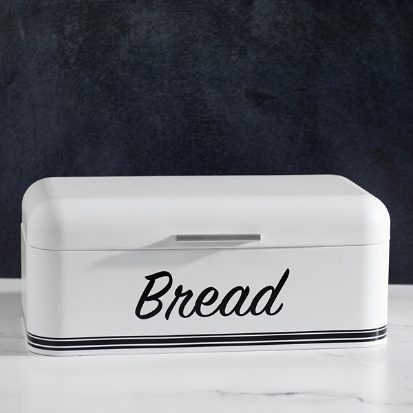 Kirklands White Metal Bread Box at Hamilton Place in Chattanooga, TN