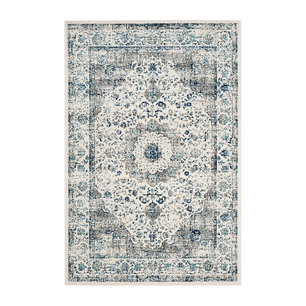 Ivory and Gray Everley Vintage Rug, 5x7 | Kirklands Home