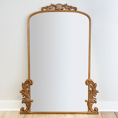 Gold Bordeaux Ornate Leaner Mirror 46x63 in. Kirklands Home