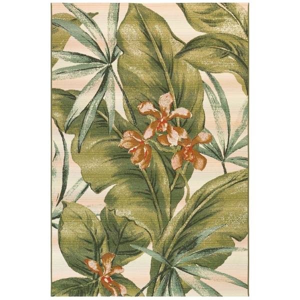 Island Leaf Outdoor Rug, 4x7 | Kirklands Home