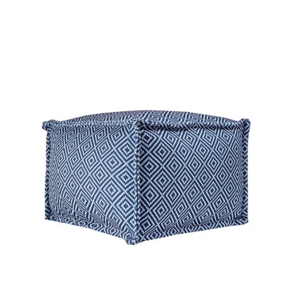 Blue Diamond Outdoor Pouf | Kirklands Home
