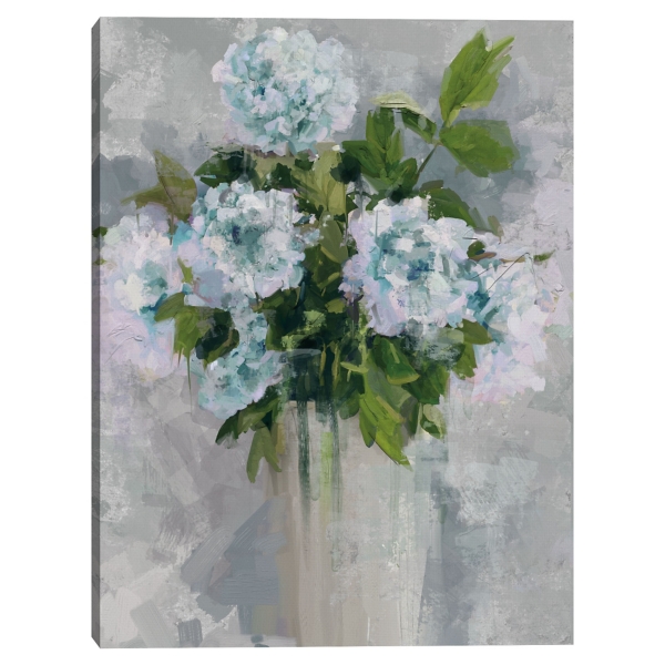 Blue Modern Floral I Canvas Art Print | Kirklands Home