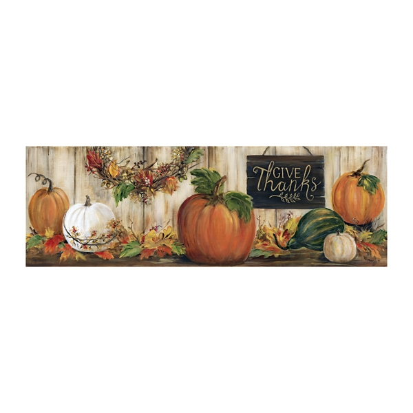 Give Thanks Pumpkin Canvas Art Print | Kirklands Home