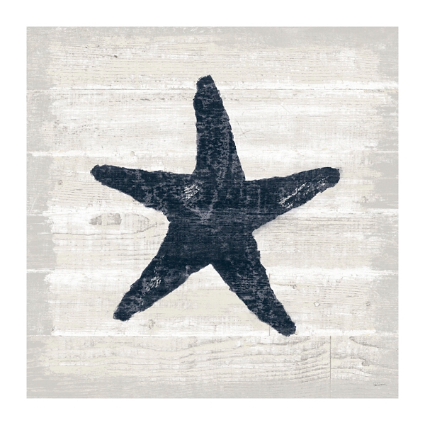 Blue Starfish Driftwood Canvas Art Print | Kirklands Home