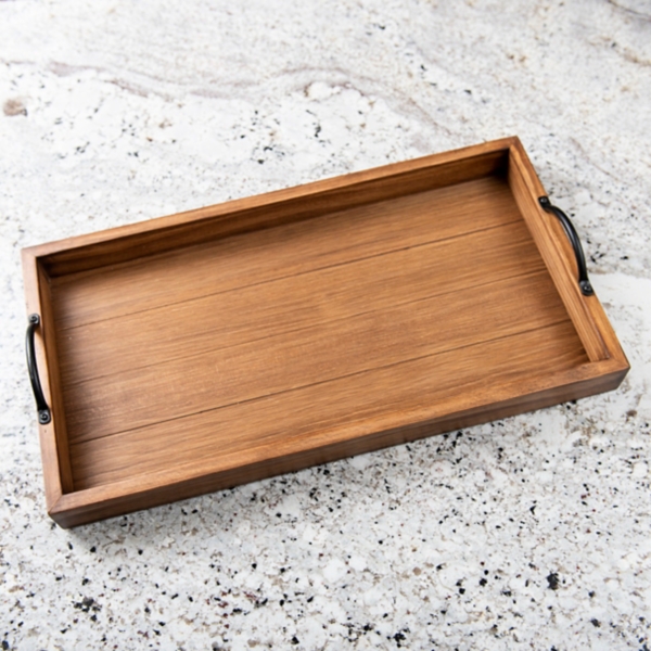 Trays & Platters Medium size wooden tray with handles. Home & Living ...