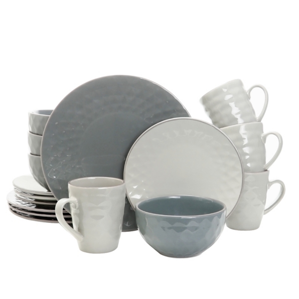 Stone and Slate Glazed 16-pc. Dinnerware Set | Kirklands Home