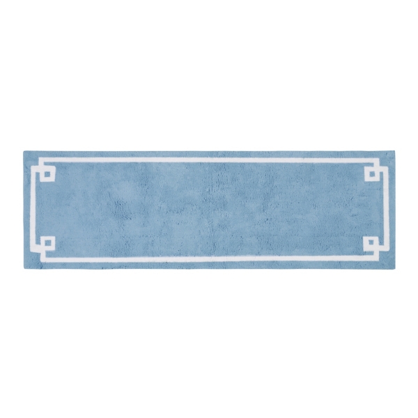 Blue Simple Trim Cotton Tufted Bath Mat, 72 in. | Kirklands Home