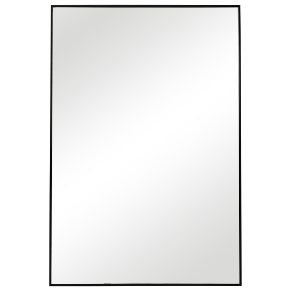 Black Simple Frame Rectangle Wall Mirror | Kirklands Home