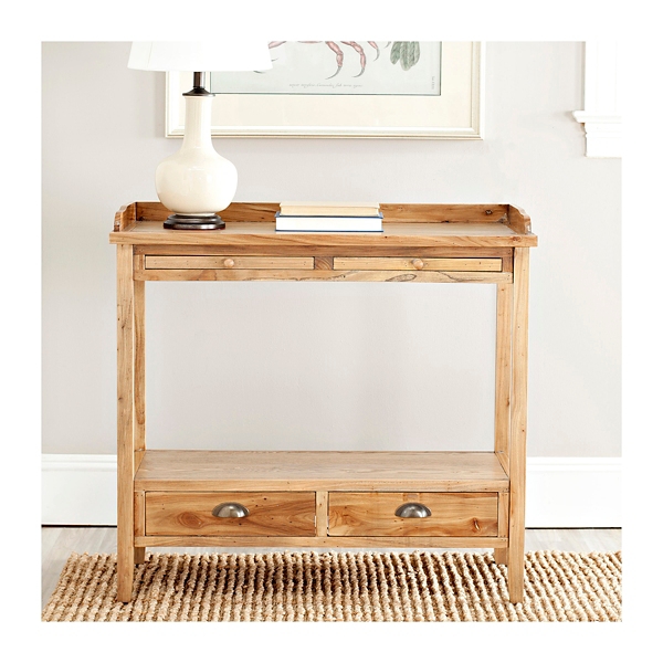 Weathered Oak Finish Console Table | Kirklands Home