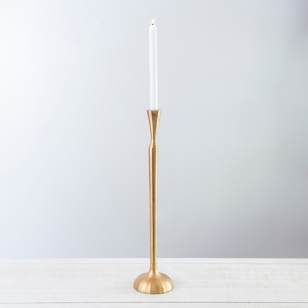 Gold Metal Taper Candle Holder 21 in. Kirklands Home