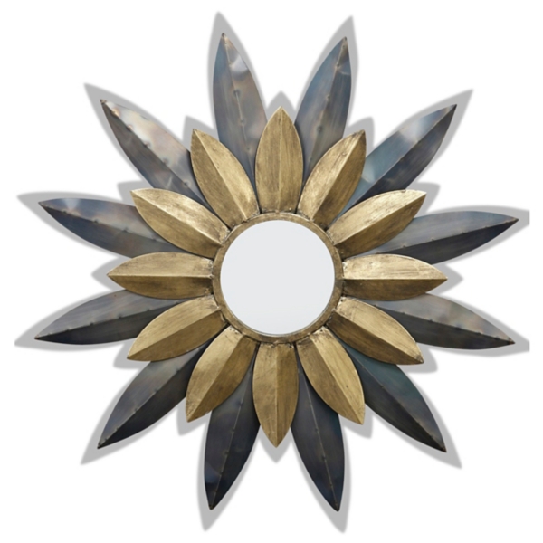 Silver Gold Starstruck Burst Metal Wall Mirror | Kirklands Home