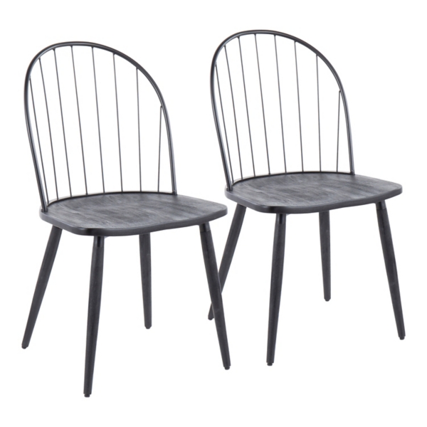 Black Spindle High Back Dining Chairs, Set of 2 | Kirklands Home