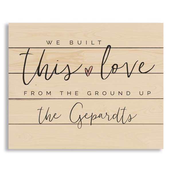 Personalized We Built This Love Wood Wall Plaque Kirklands Home