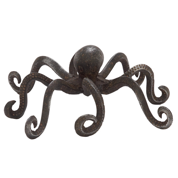 Black Iron Octopus Statue | Kirklands Home