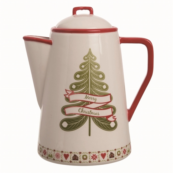 Quilted Motif Christmas Tree Pitcher | Kirklands Home