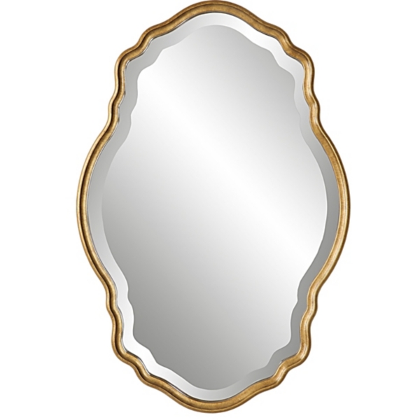 Gold Curved Beveled Frame Mirror | Kirklands Home