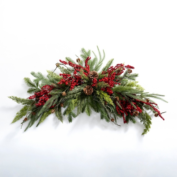 Pine and Red Berry Swag | Kirklands Home