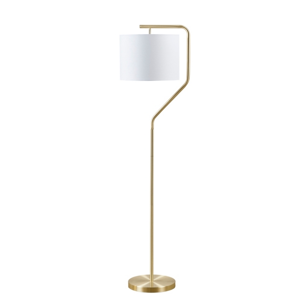 Kirklands Gold Angular Modern Floor Lamp | Hamilton Place