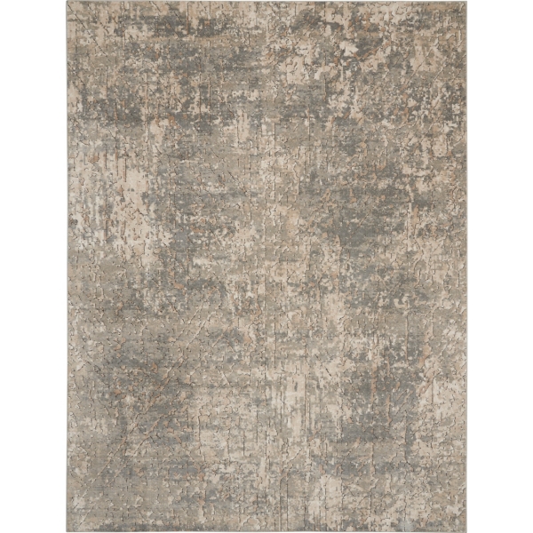 Gray and Beige Tally Textured Area Rug, 7x9 | Kirklands Home