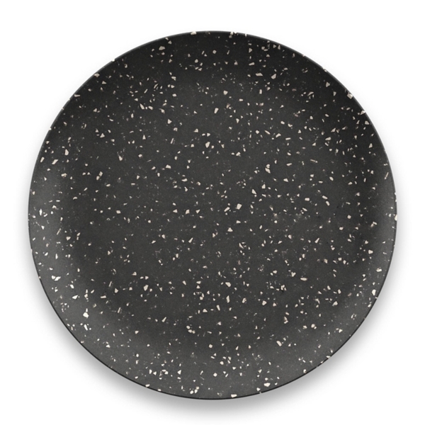 Black Faye Melamine Dinner Plates, Set of 6 | Kirklands Home