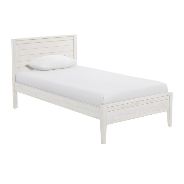 Rustic White Pine Panel Twin Bed Frame | Kirklands Home