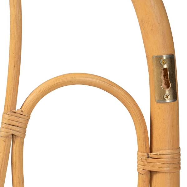 Kirklands Natural Curved Rattan Wall Mounted Queen Headboard | Hamilton ...