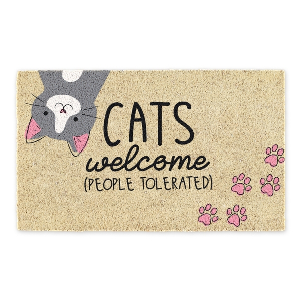 Cats Welcome People Tolerated Doormat | Kirklands Home