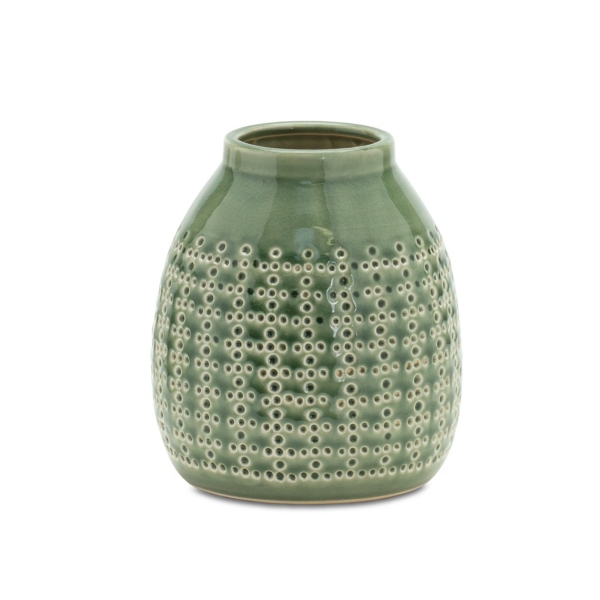 Green Terracotta Dotted Vase, 7 in. | Kirklands Home