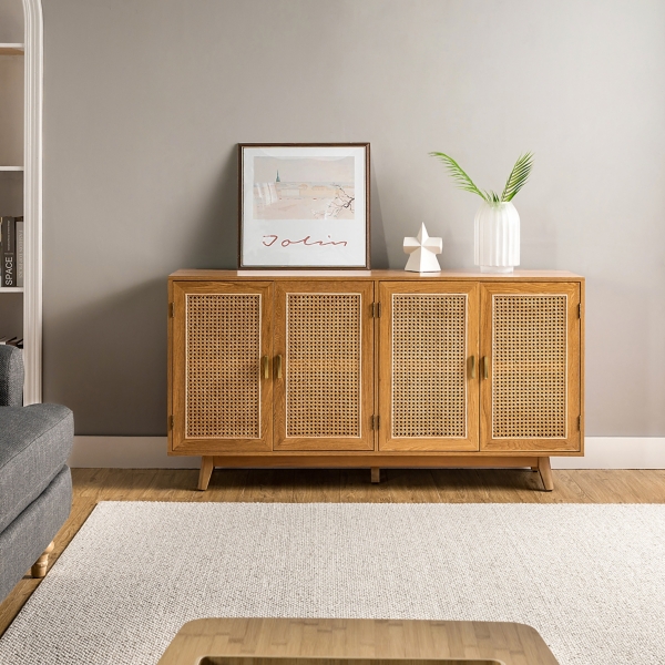 Tan tv stand store