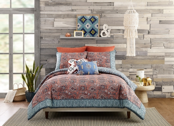 Jessica Simpson Blue Antara Queen Comforter Set | Kirklands Home
