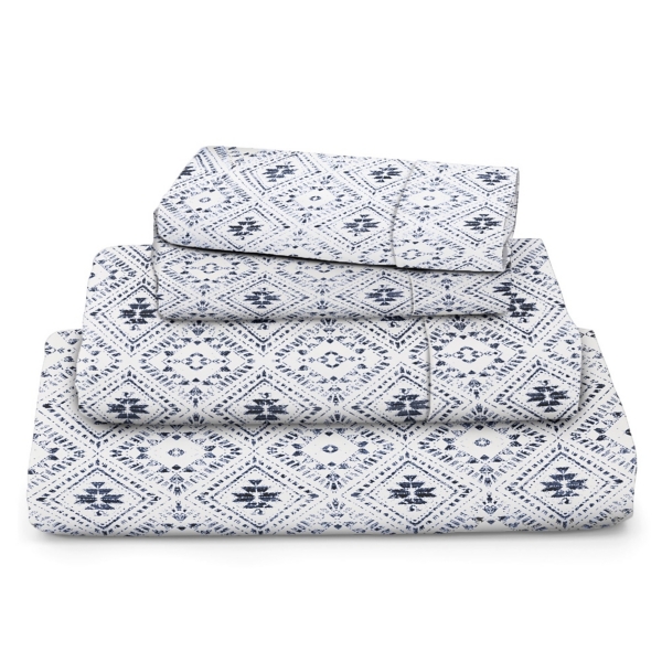 Blue Southwestern 4-pc. King Sheet Set | Kirklands Home