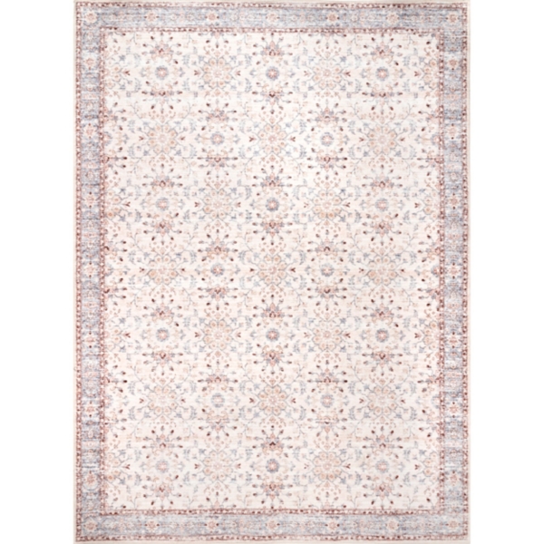 Ivory Transitional Floral Area Rug, 8x10 | Kirklands Home
