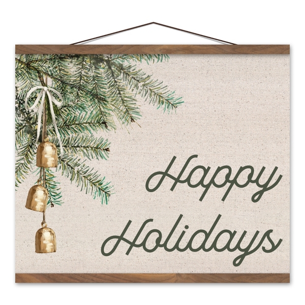 Happy Holidays Wood Sign