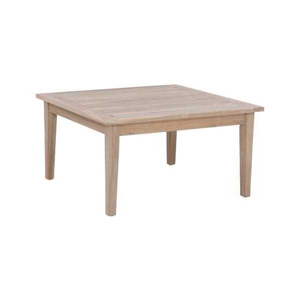 Square Natural Wood Slatted Outdoor Coffee Table | Kirklands Home