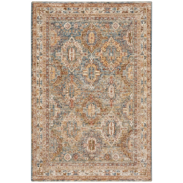 Blue Distressed Multi Medallion Area Rug, 5x7 | Kirklands Home