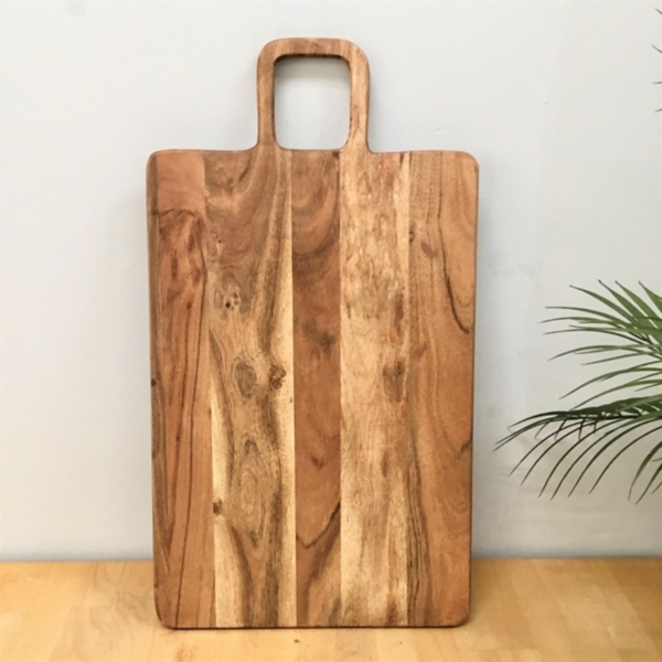 Rectangle Acacia Wood Paddle Handle Board | Kirklands Home