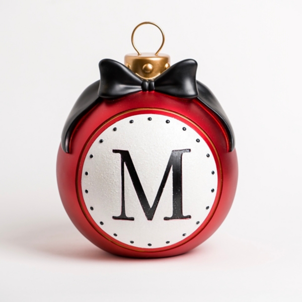 Monogram M Outdoor Christmas Ornament | Kirklands Home