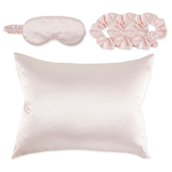 Pink Satin 5-pc. Sleep Accessory Set | Kirklands Home