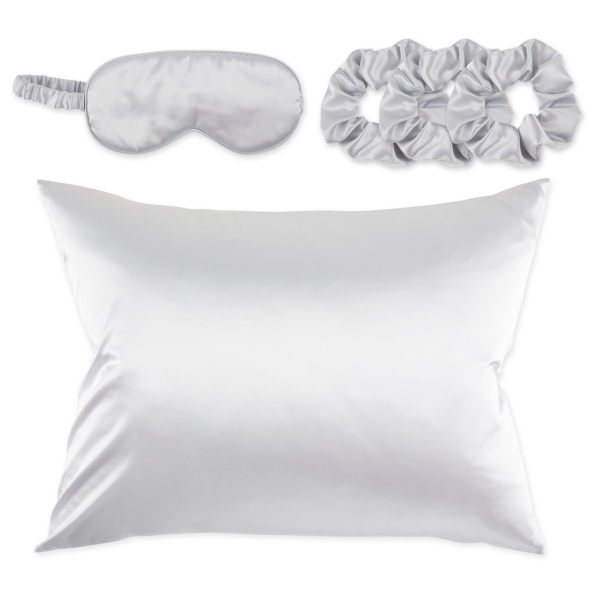 Gray Satin 5-pc. Sleep Accessory Set | Kirklands Home