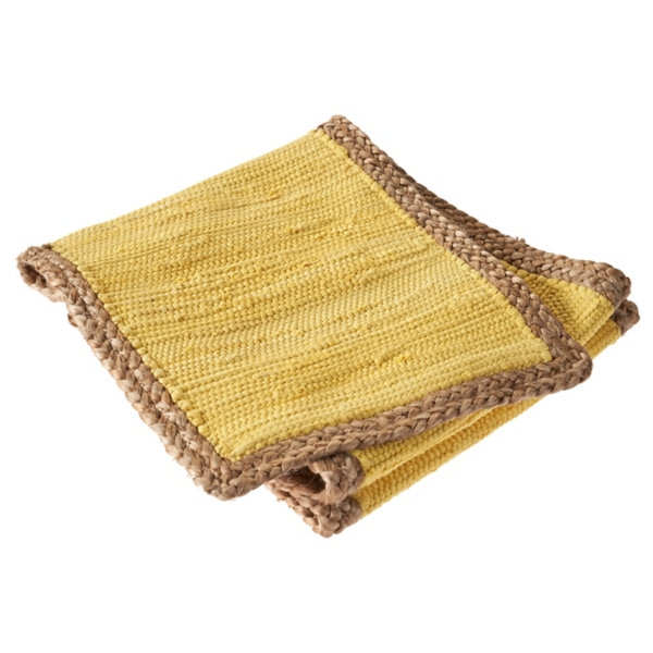 Kirklands Yellow Braided Jute Table Runner | Hamilton Place