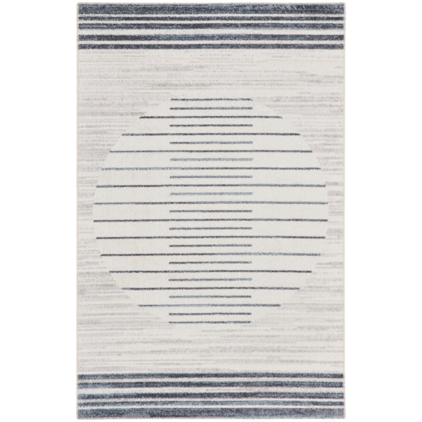 Ivory Striated Sphere Washable Area Rug, 3x5 | Kirklands Home