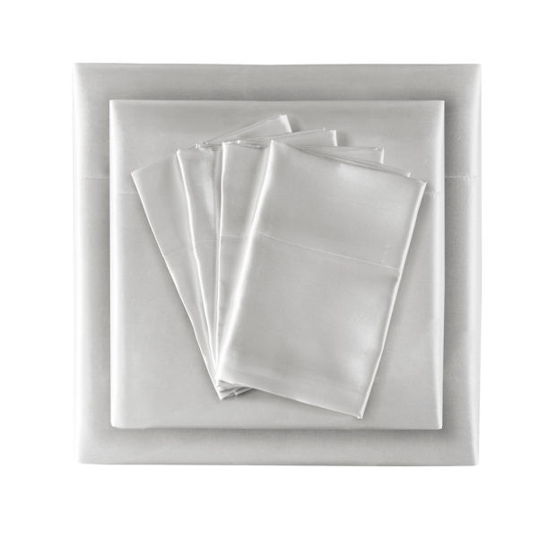 Light Gray Satin 6 Pc King Sheet Set Kirklands Home